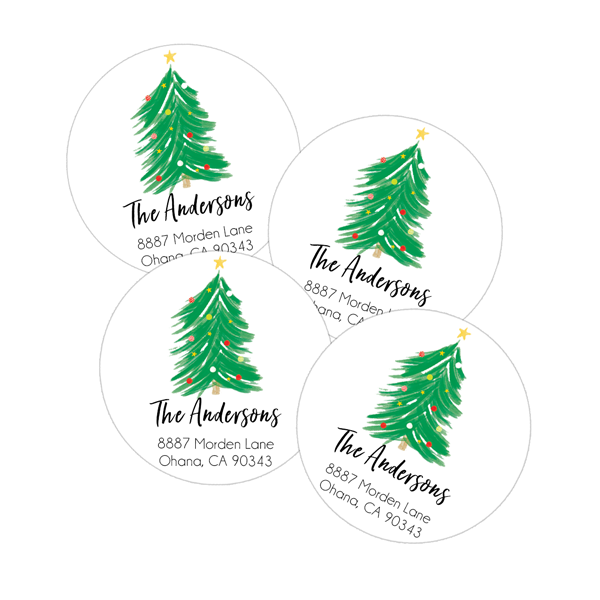 Christmas Wishes Return Address Labels – LabelDaddy
